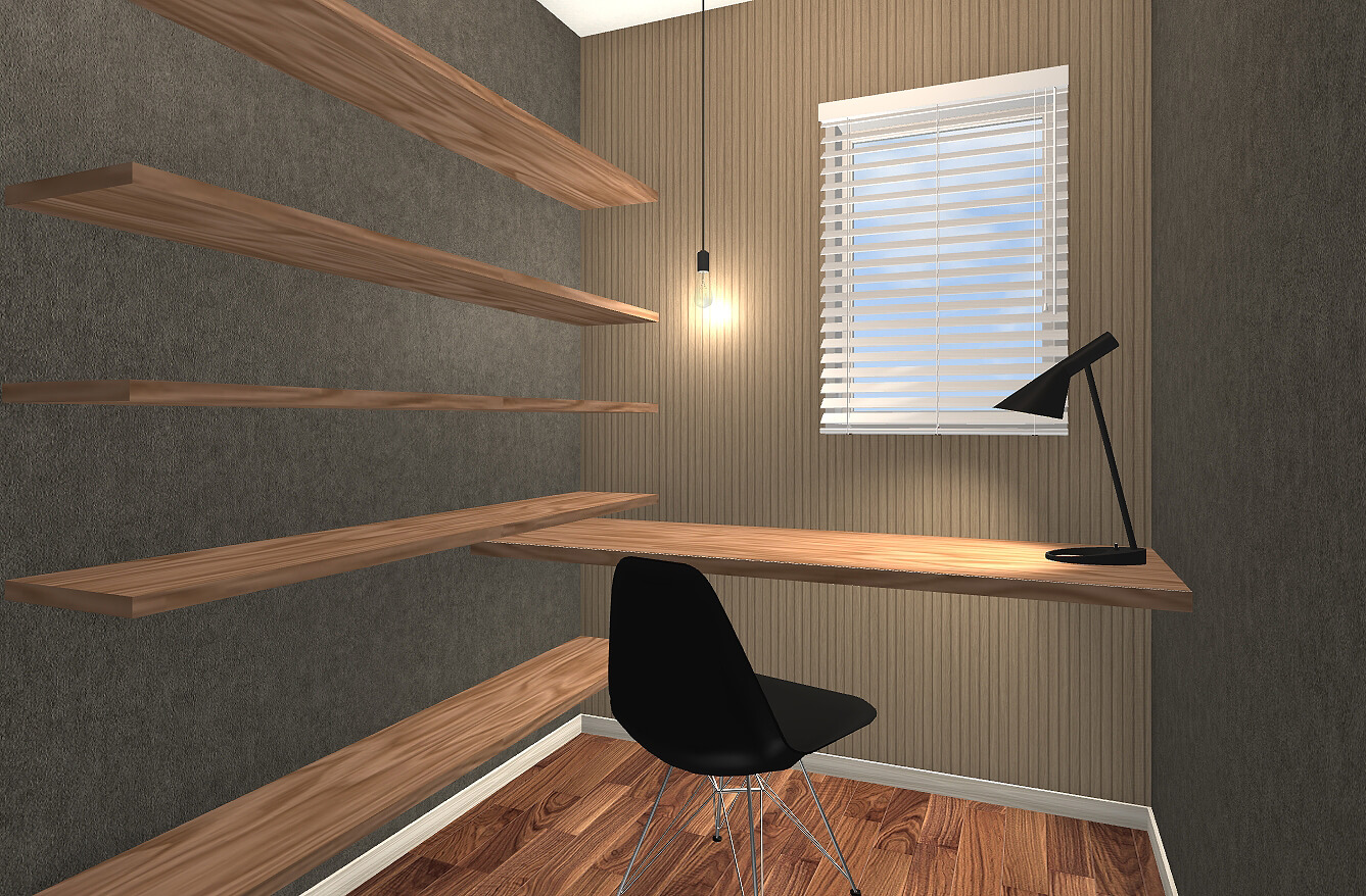 【インテリア発見ブログvol.216】「2畳」の広さでつくる「落ち着くかっこいい書斎」インテリアコーディネート例 | インテリア発見ブログ